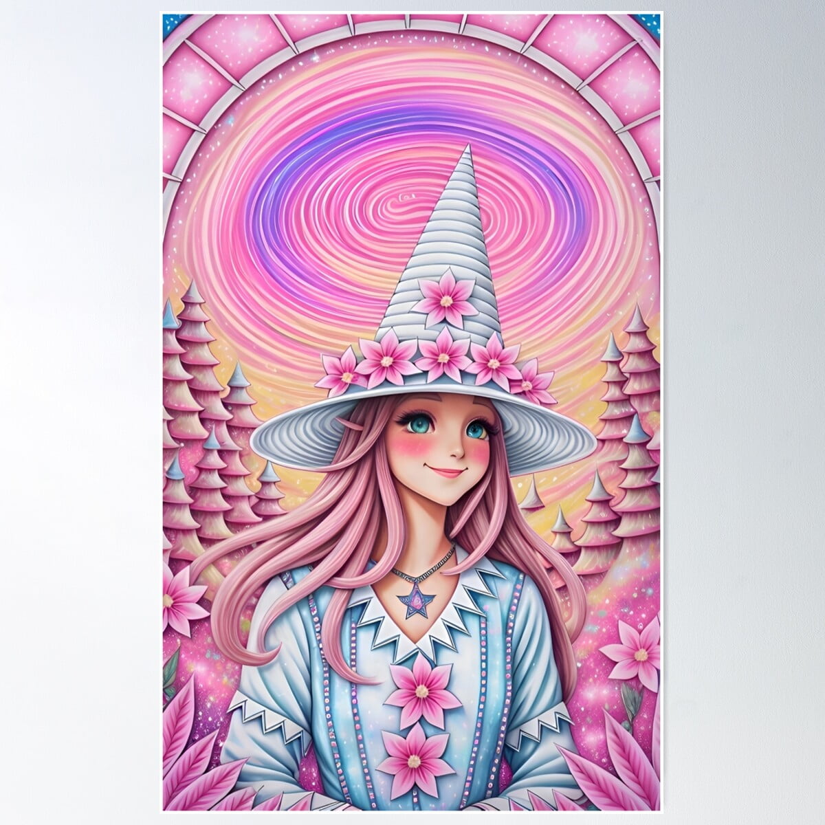 White Witch Poster Wall Art, Modern Wall Decor For Living Room Bedroom ...
