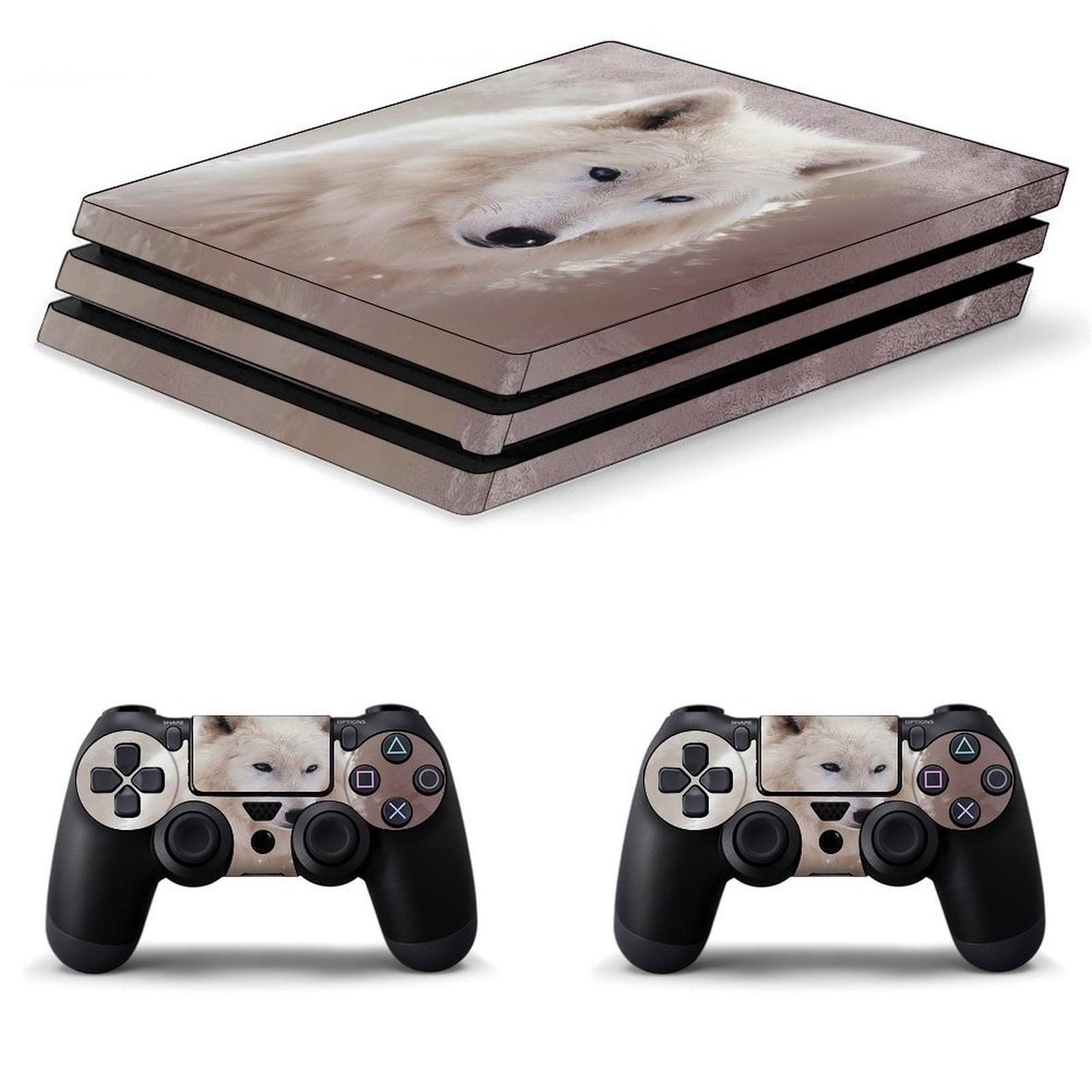 White Wolf . PS4/PS4 Pro/PS4 Slim Skin Sticker For Console And ...