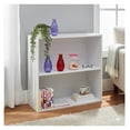 White Wood 2-Tier Shelf Bookcase Storage Organizer - Walmart.com