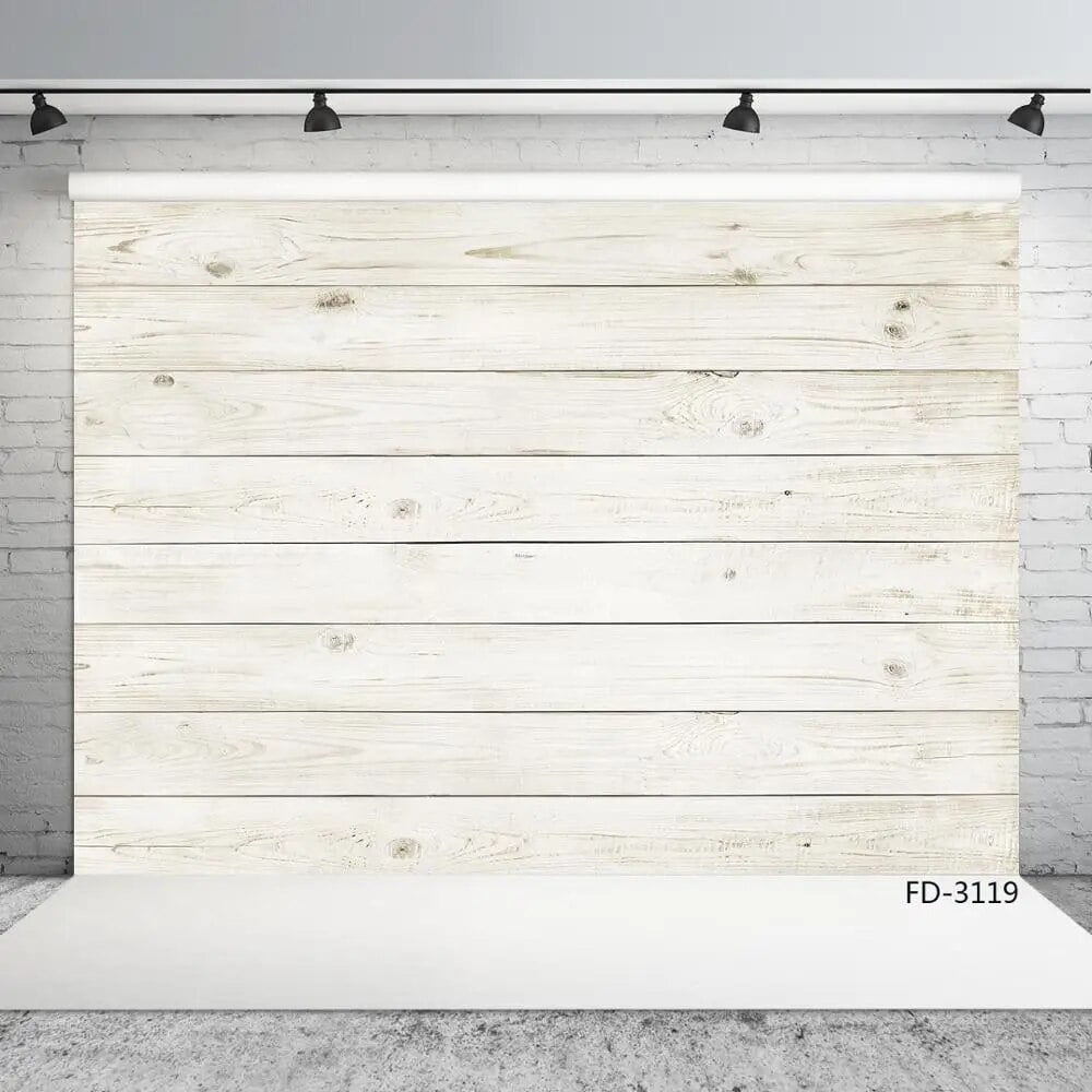 White Wood Board Texture Photo Background Photocall Food Vinyl Photography Backdrop Props Studio ...