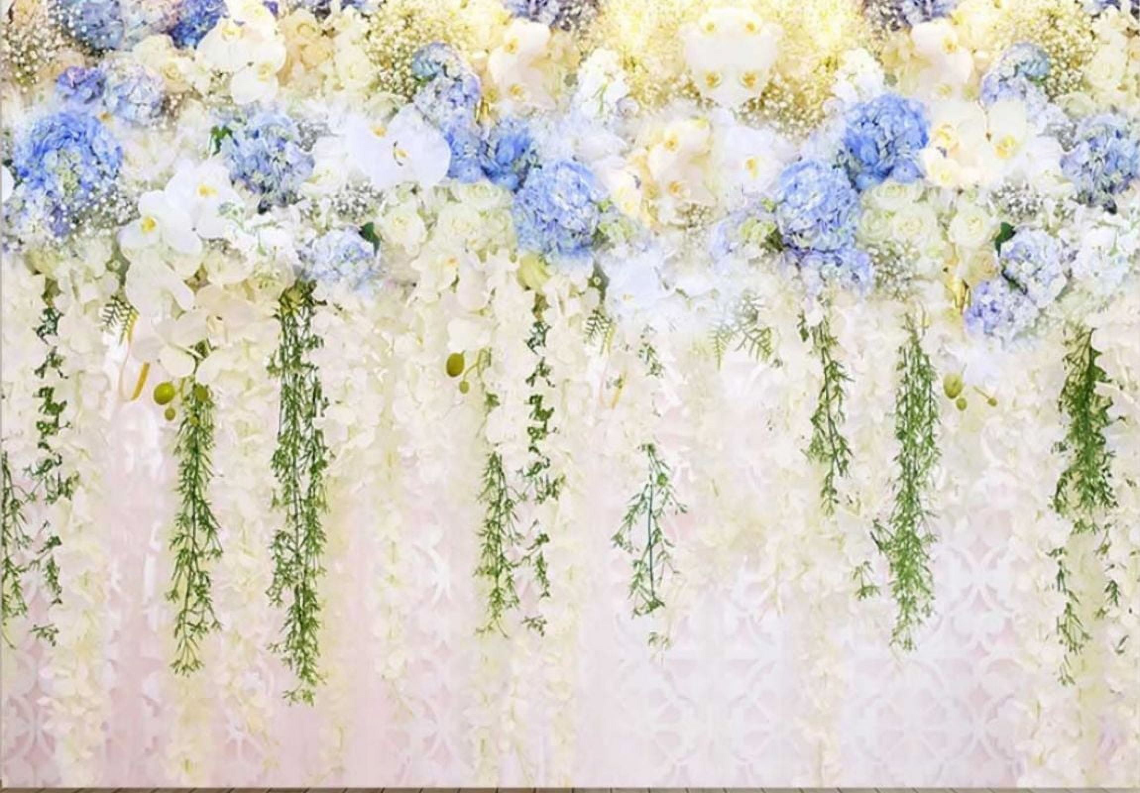 White Wood Flower Wall Backdrop Rustic Retro Spring Flowers Background ...