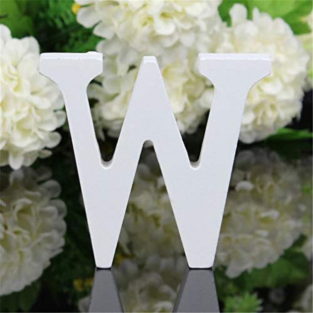 White Wood Letter for Craft DIY Alphabet Hanging Wall Letters Wedding ...