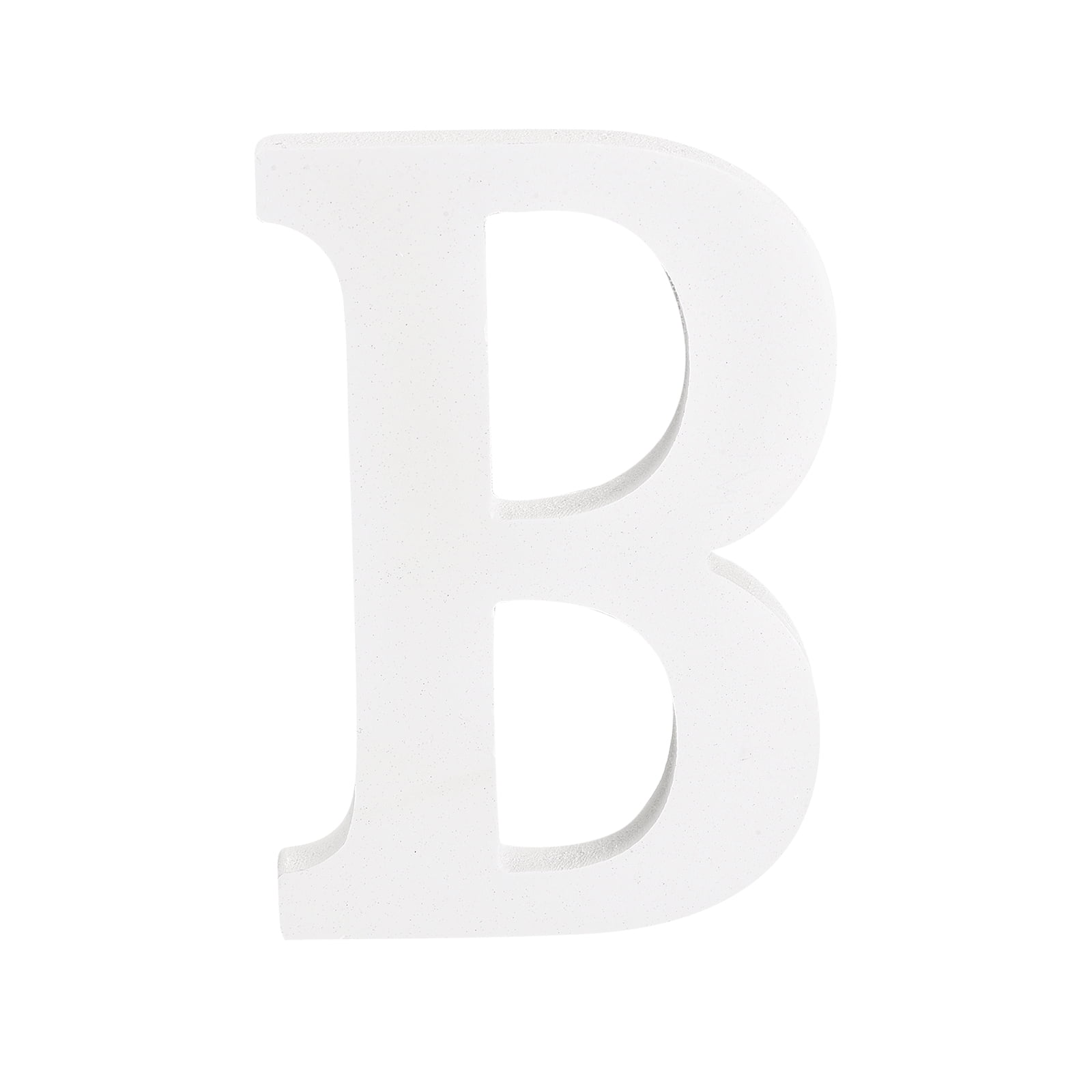 White Wood Letters 3 Inch, Wood Letters for DIY Party Projects (B ...