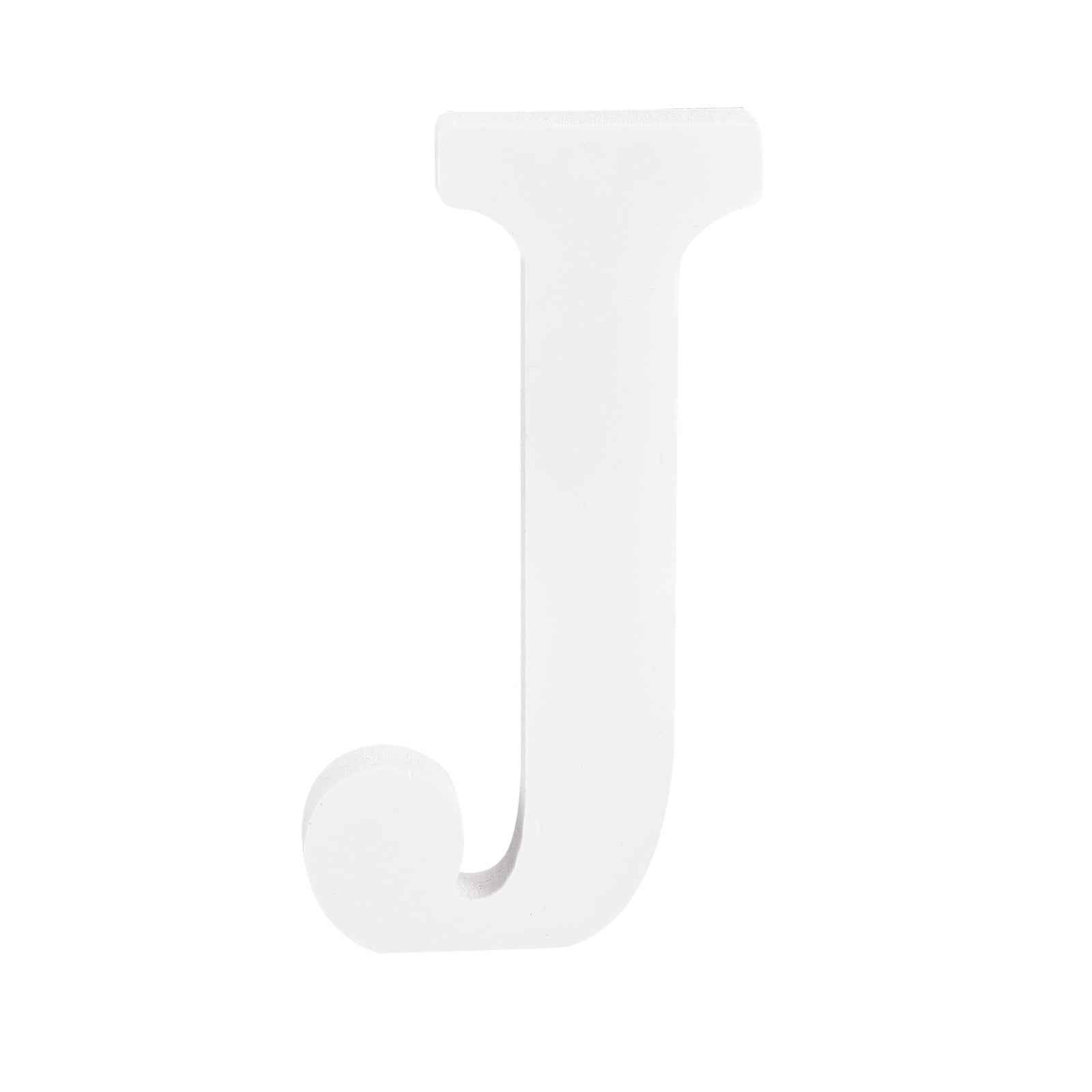 White Wood Letters 3 Inch, Wood Letters for DIY Party Projects (J ...