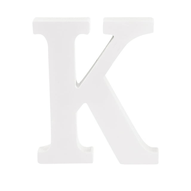 White Wood Letters 3 Inch, Wood Letters for DIY Party Projects (K ...