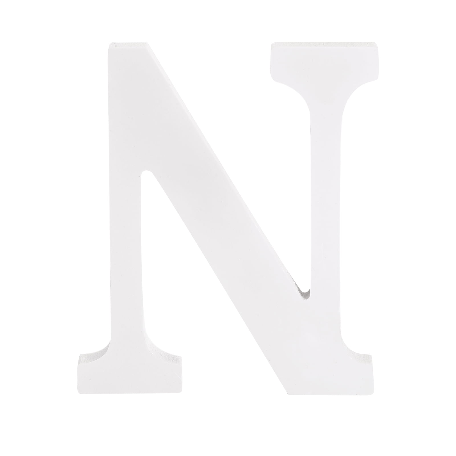 White Wood Letters 3 Inch, Wood Letters for DIY Party Projects (N ...