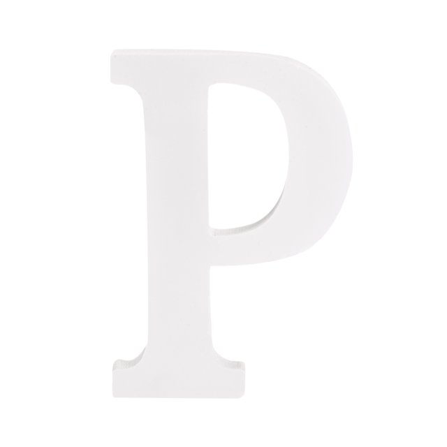 White Wood Letters 3 Inch, Wood Letters for DIY Party Projects (P ...
