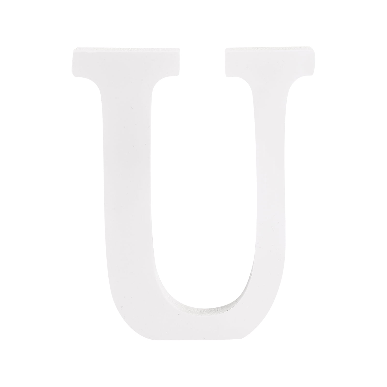 White Wood Letters 3 Inch, Wood Letters for DIY Party Projects (U ...