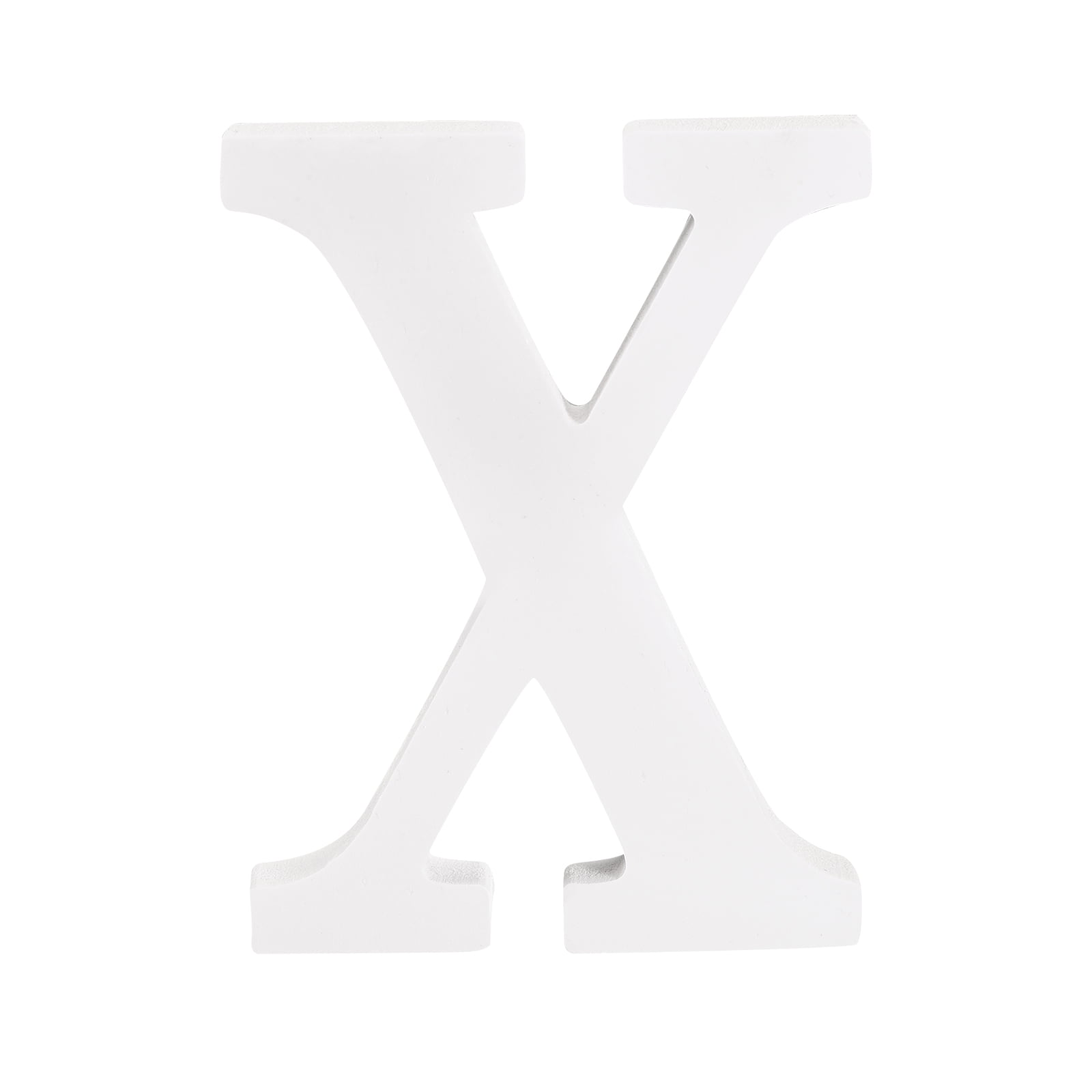 White Wood Letters 3 Inch, Wood Letters for DIY Party Projects (X ...