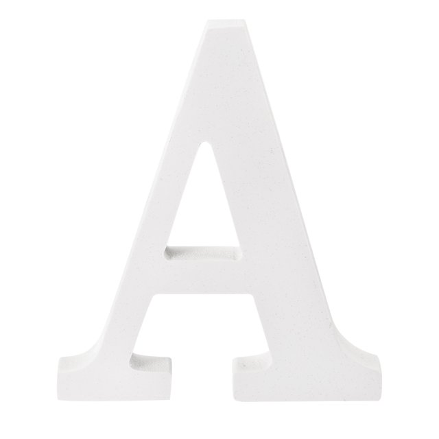 White Wood Letters 4 Inch, Wood Letters for DIY Party Projects (A ...