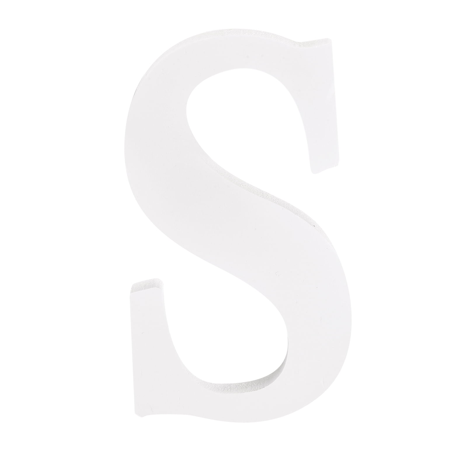 White Wood Letters 4 Inch, Wood Letters for DIY Party Projects (S ...