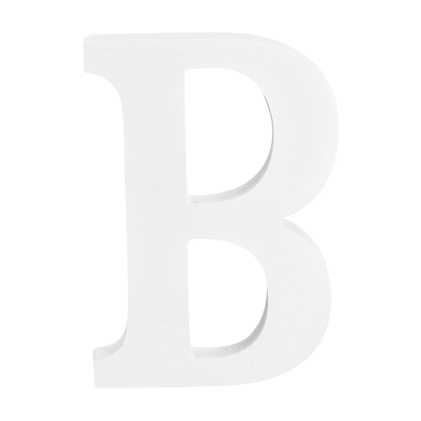 White Wood Letters 6 Inch, Wood Letters for DIY Party Projects (B ...