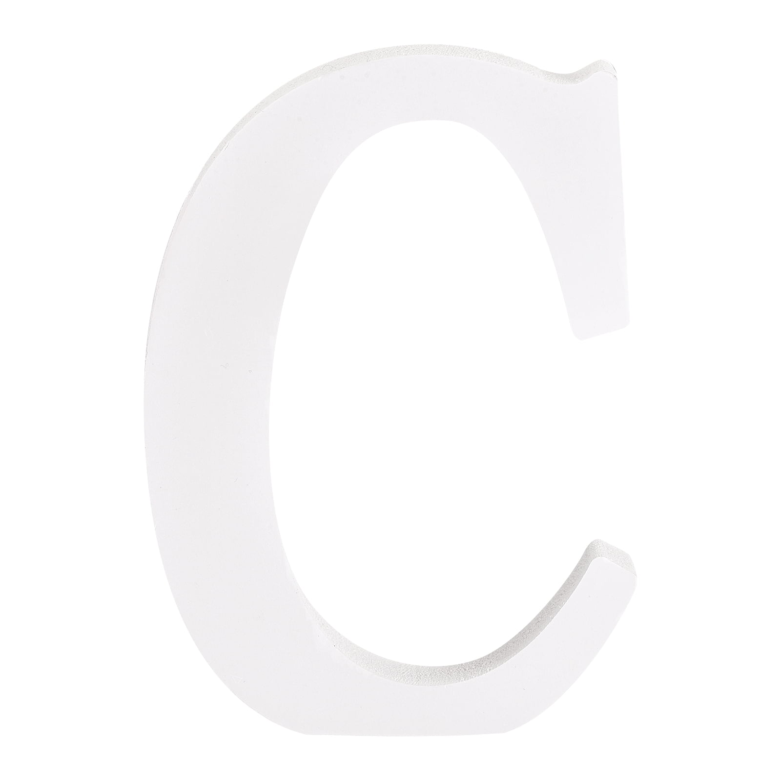 White Wood Letters 6 Inch, Wood Letters for DIY Party Projects (C ...