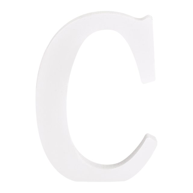 White Wood Letters 6 Inch, Wood Letters for DIY Party Projects (C ...