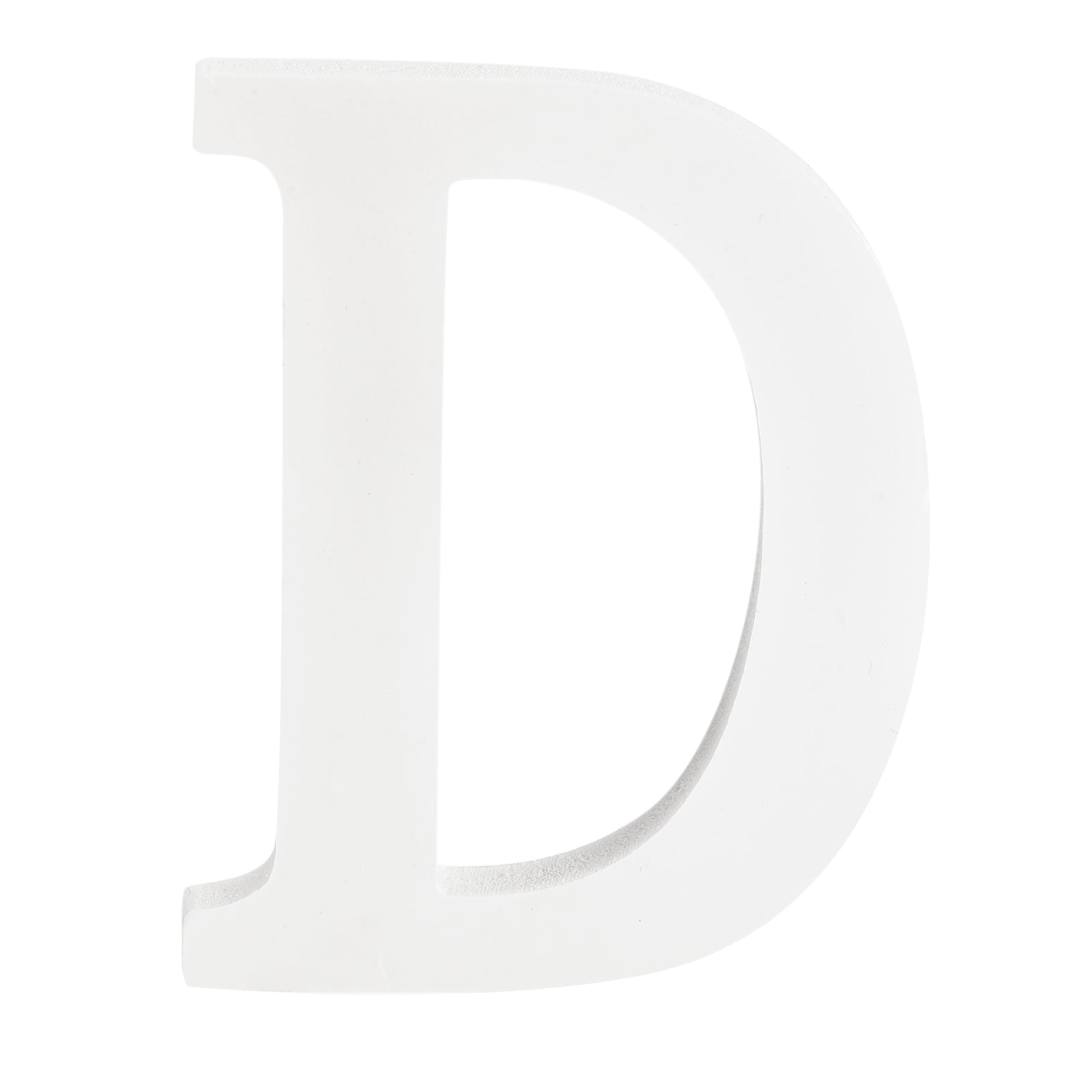 White Wood Letters 6 Inch, Wood Letters for DIY Party Projects (D ...