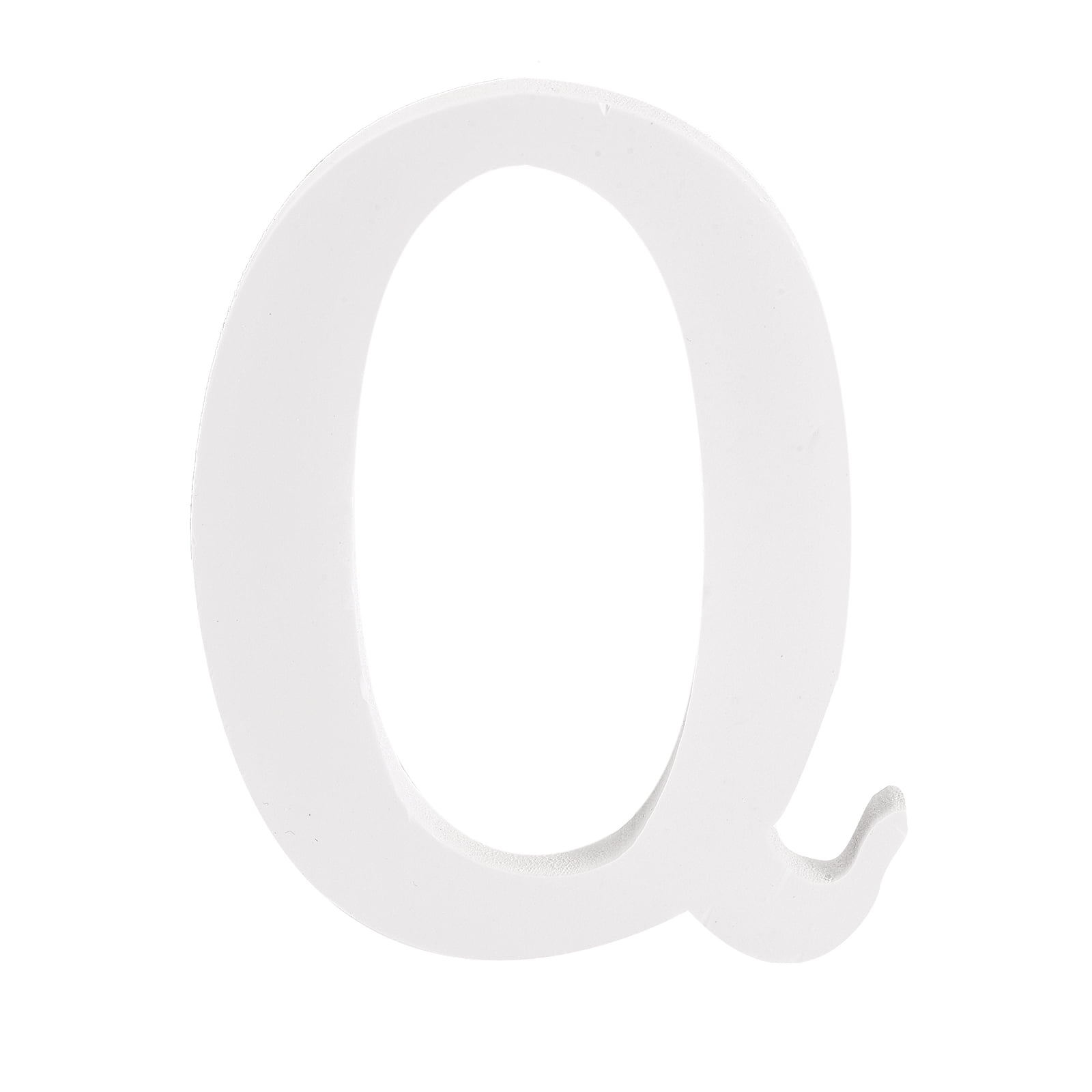 White Wood Letters 6 Inch, Wood Letters for DIY Party Projects (Q ...