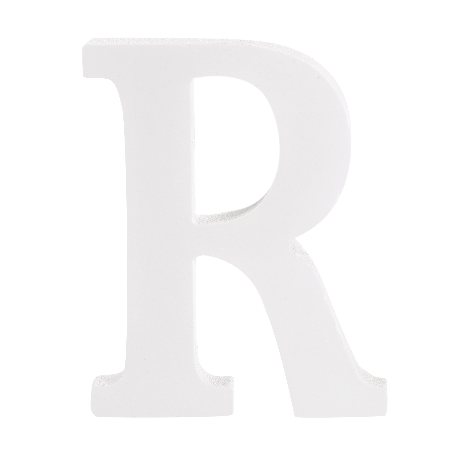 White Wood Letters 6 Inch, Wood Letters for DIY Party Projects (R ...