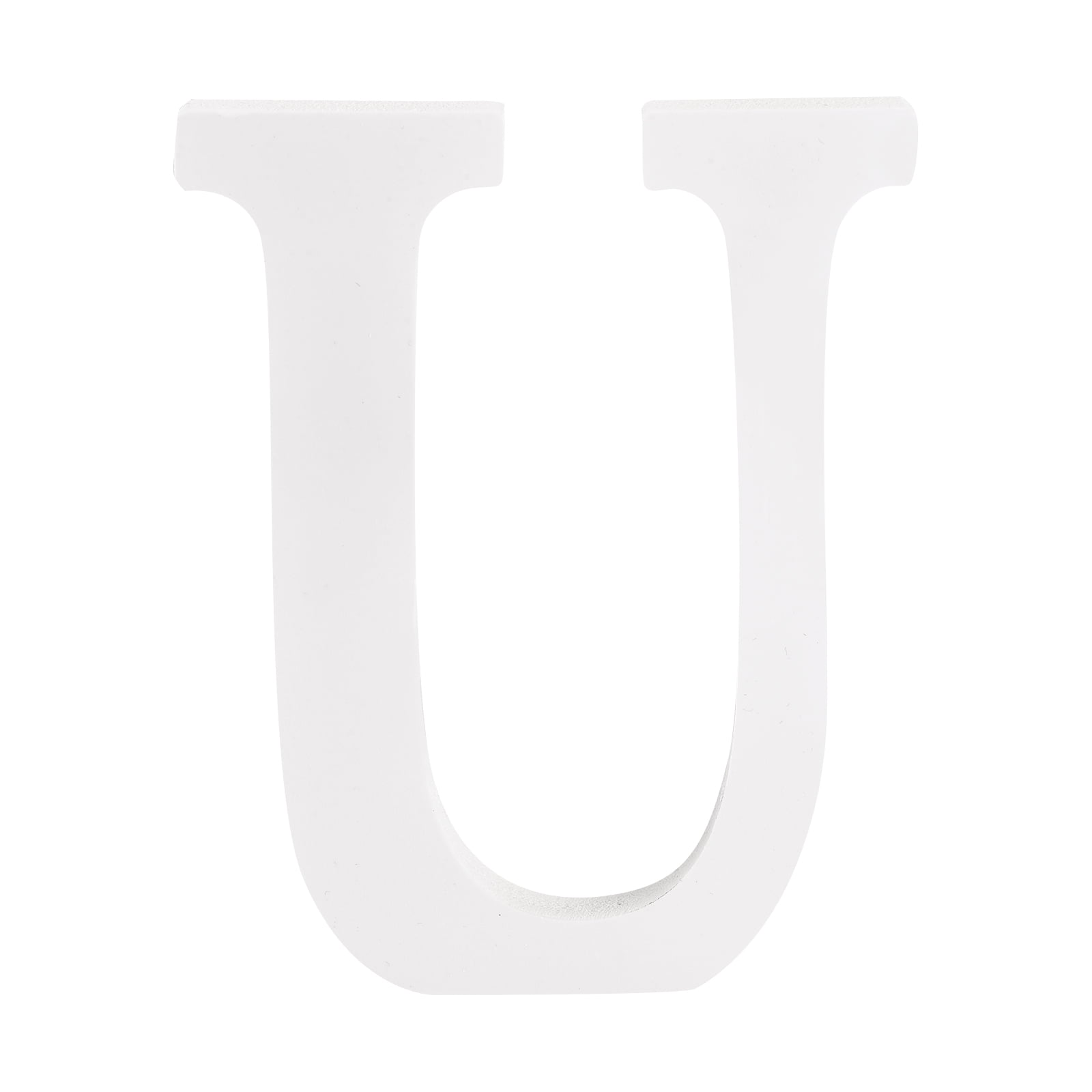 White Wood Letters 6 Inch, Wood Letters for DIY Party Projects (U ...