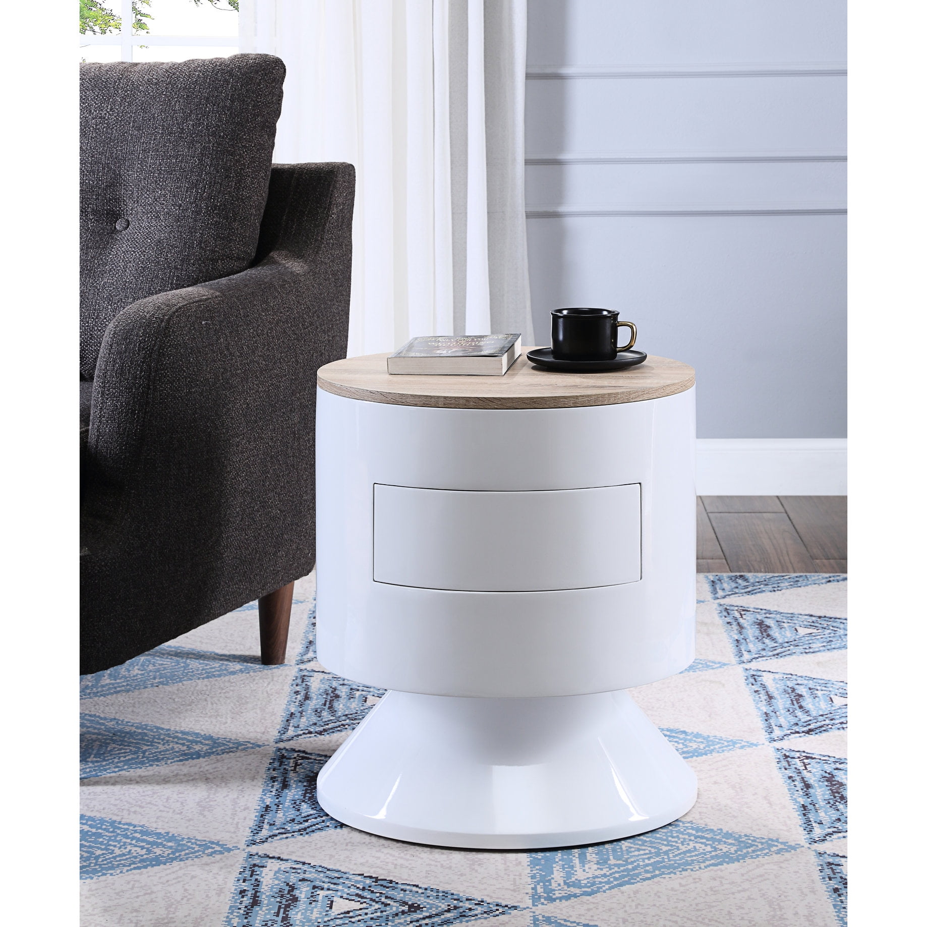 White Wood Piece - Hold Small Things - Office Nook / Sleek Design ...