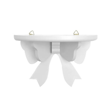 EZLIFE Cute Wooden Bow Shelf Nordic Wall-mounted Children Room Decor ...