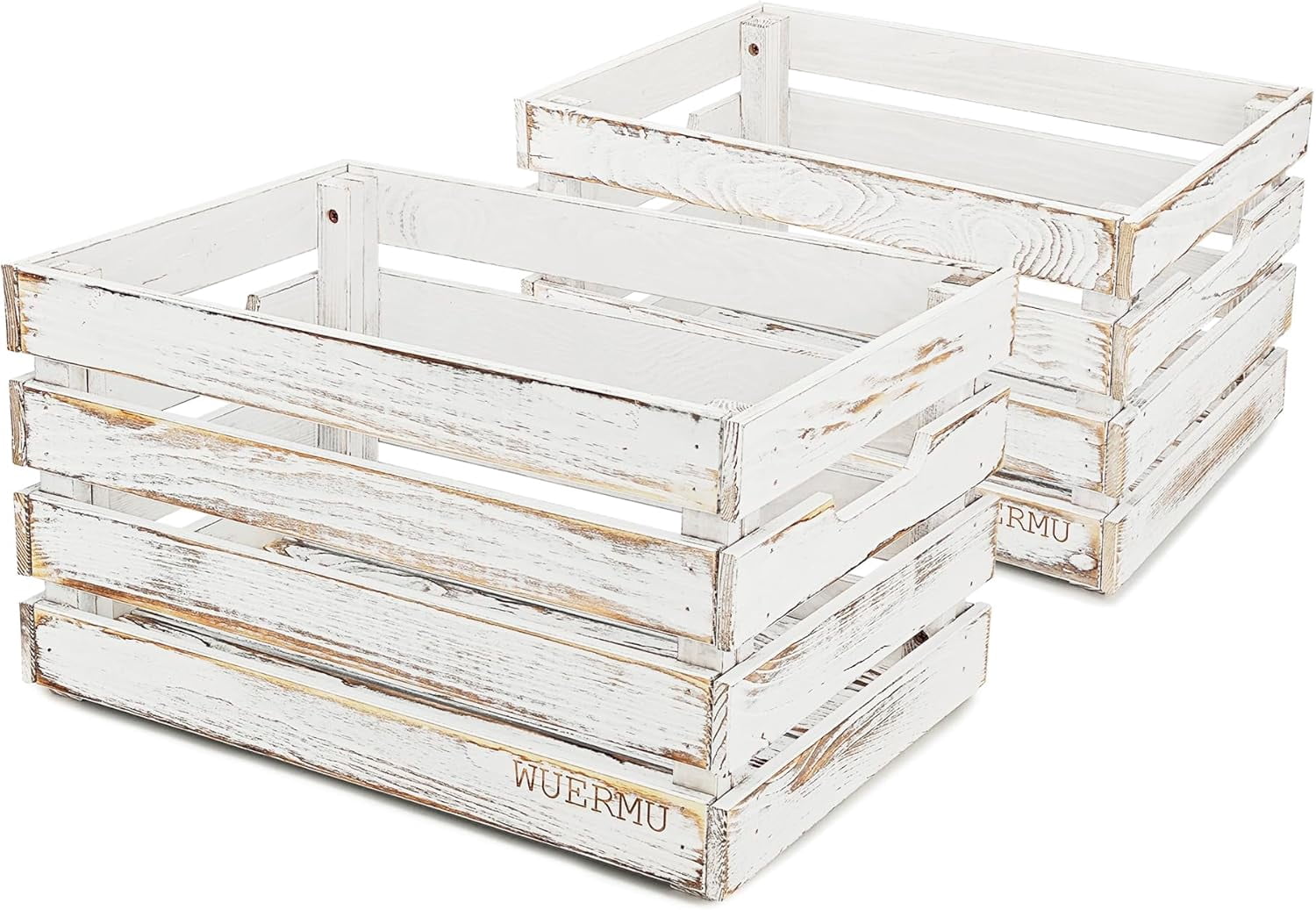 White Wooden Crates are Suitable for Storage, Milk Crates, Wine Crates ...