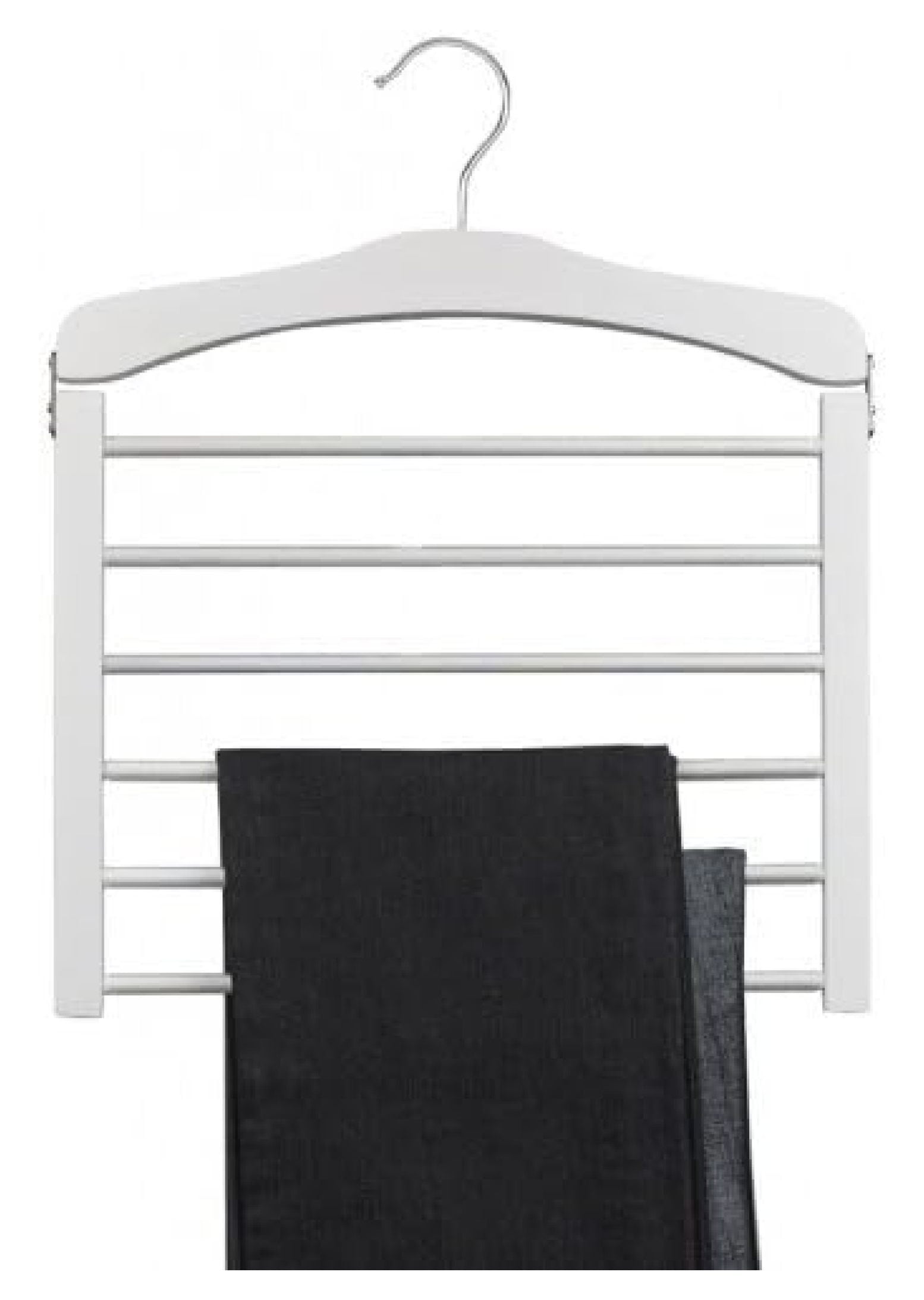 White Wooden Multi Pant Hanger - Walmart.com