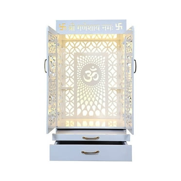 Wooden Temple For Home And Office / Mandir With LED Lights / Temple ...