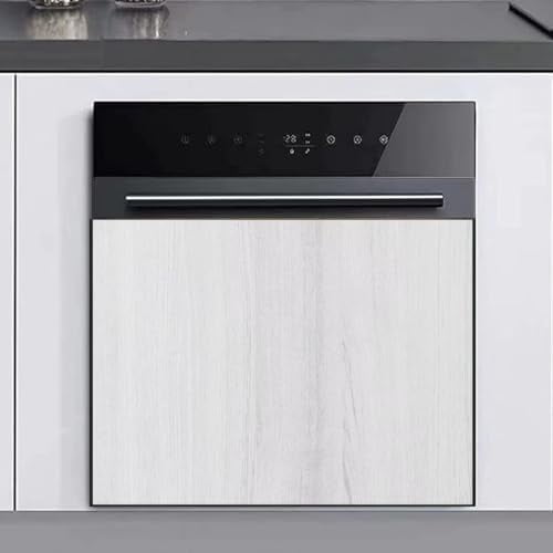 White Wooden Texture Dishwasher Magnet Cover, Pure Wood Color Vinyl ...