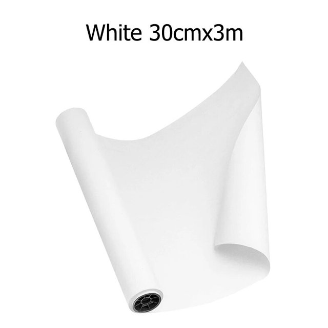 White Wrapping Paper Craft Paper Kraft Paper Roll Bulletin Board Paper Roll, Arts & Crafts, Gift ...