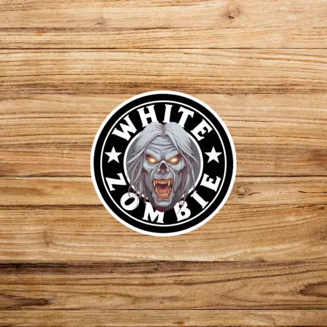 White Zombie Scary Monster Vinyl Sticker Horror Decal For Car Laptop ...