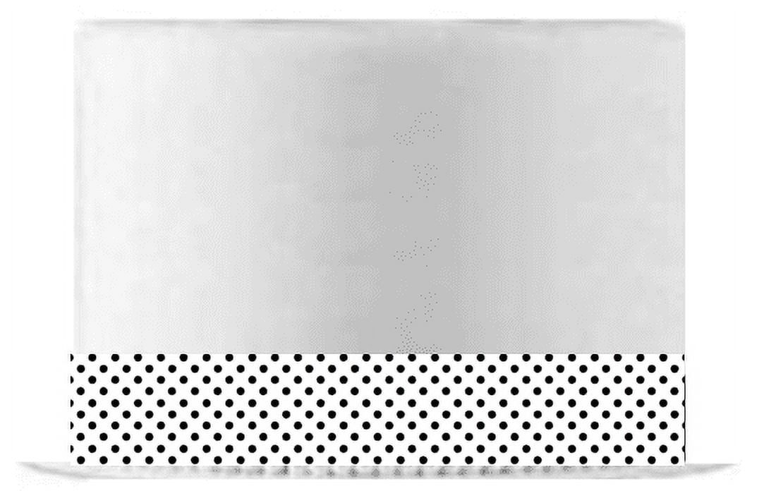 White and Black Dots Edible Cake Decoration Ribbon -6 Slim Strips ...