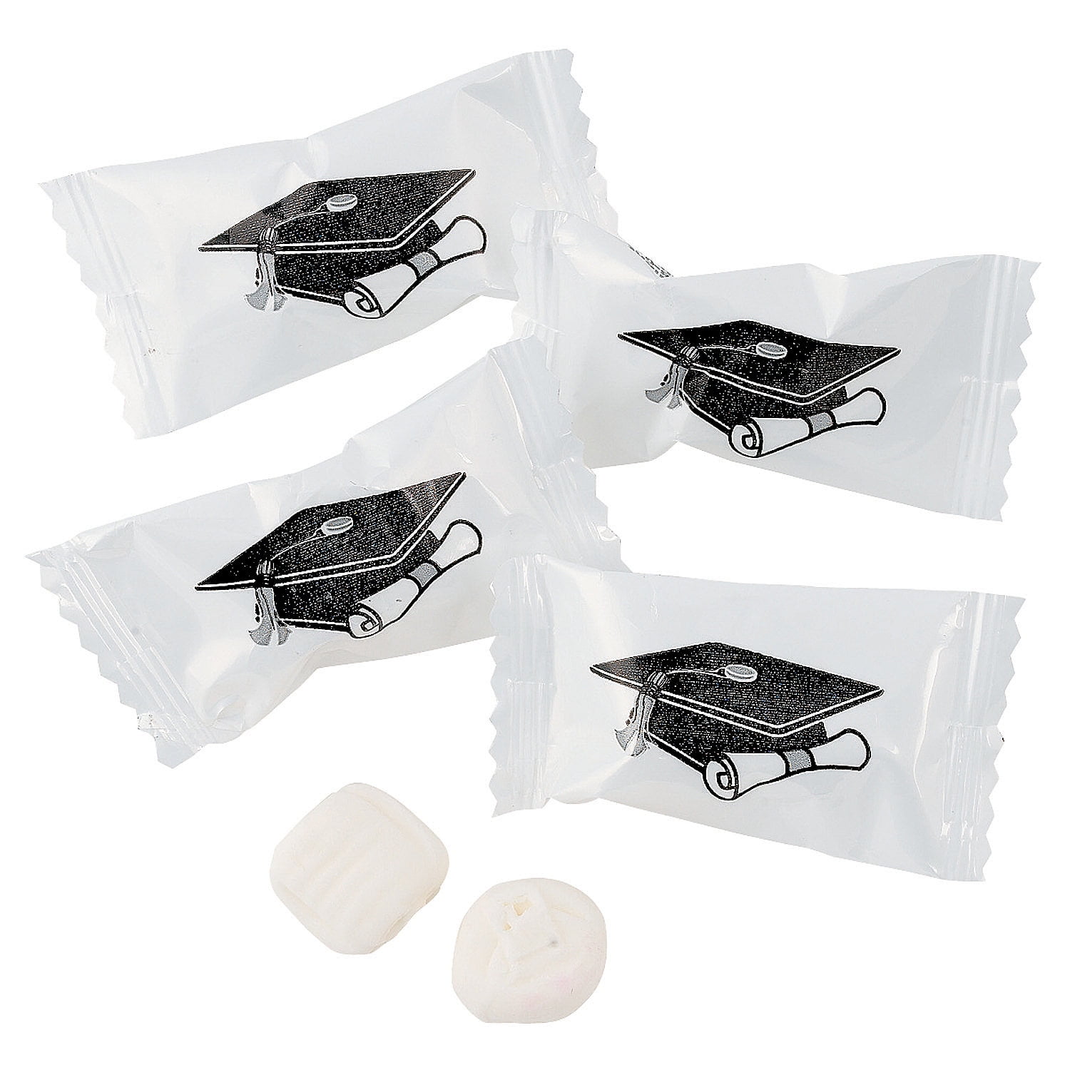 White and Black Graduation Buttermints, Graduation, Party Supplies ...