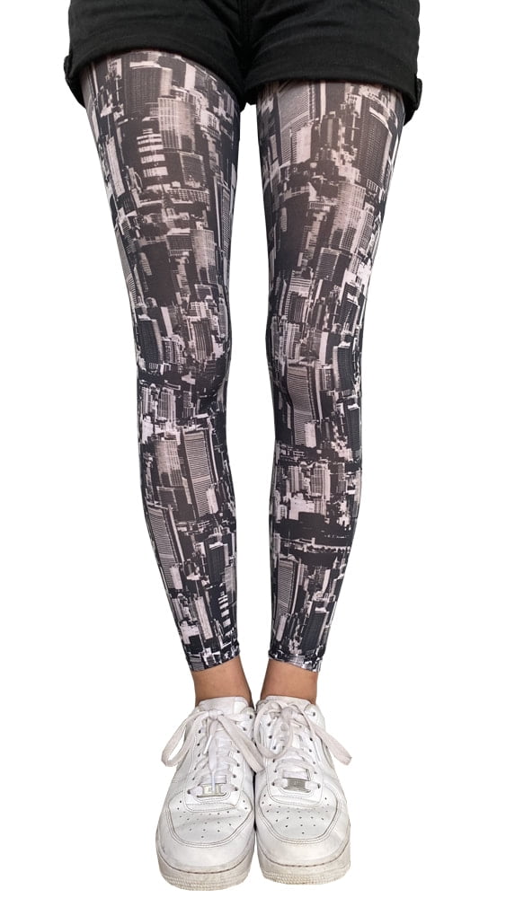 White and Black Opaque Patterned Footless Tights New York for Women Malka Chic - Walmart.com