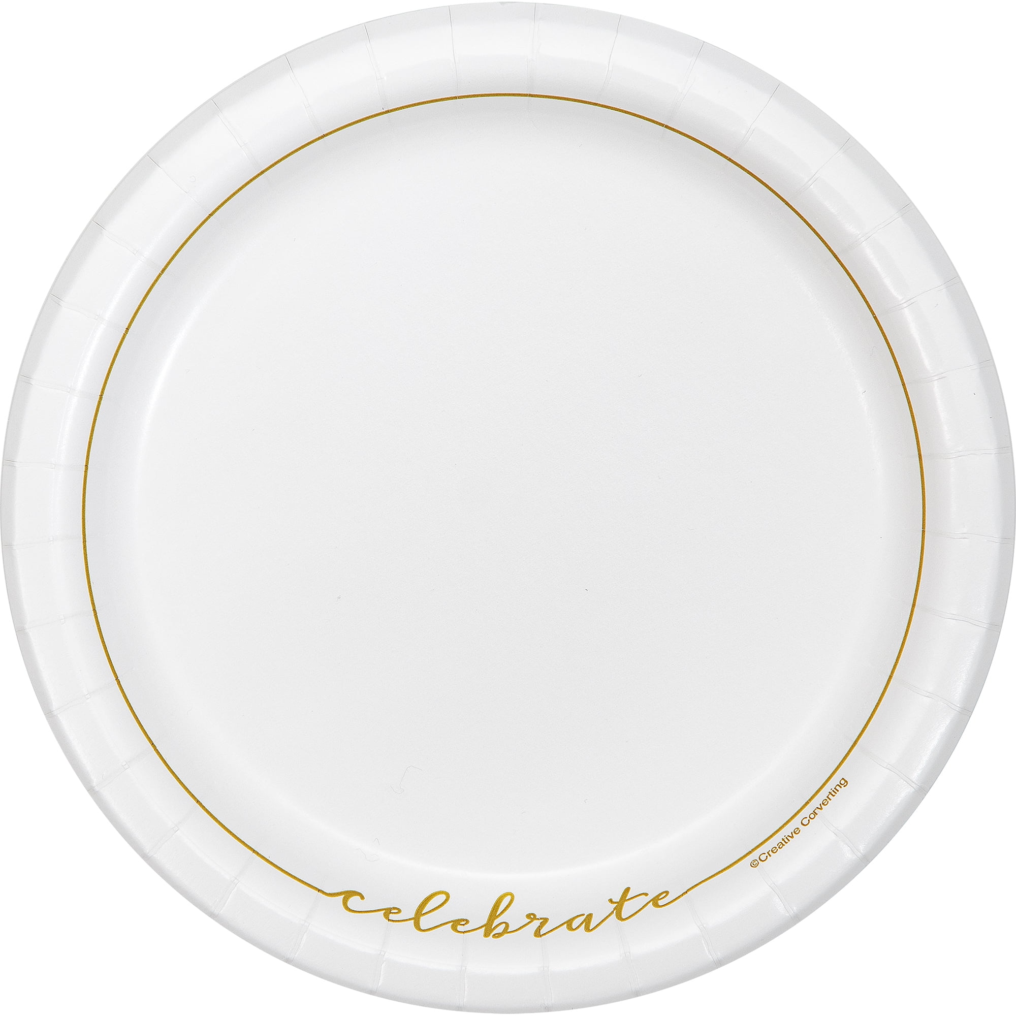 Celebrate Paper Plates 10ct - Disposable party favor sets - Walmart ...