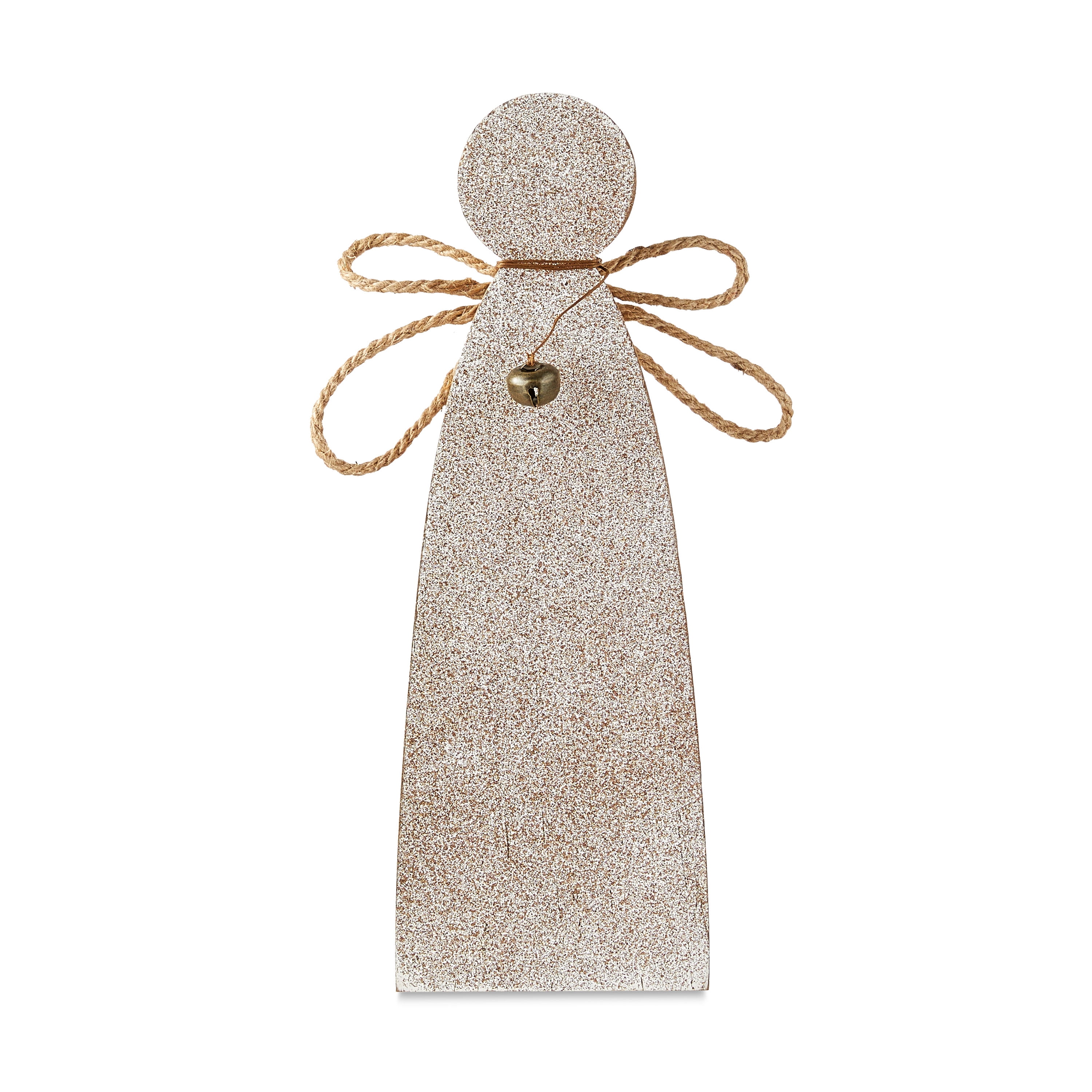 White and Gold Large Angel Christmas Decor, 13 in, by Holiday Time ...