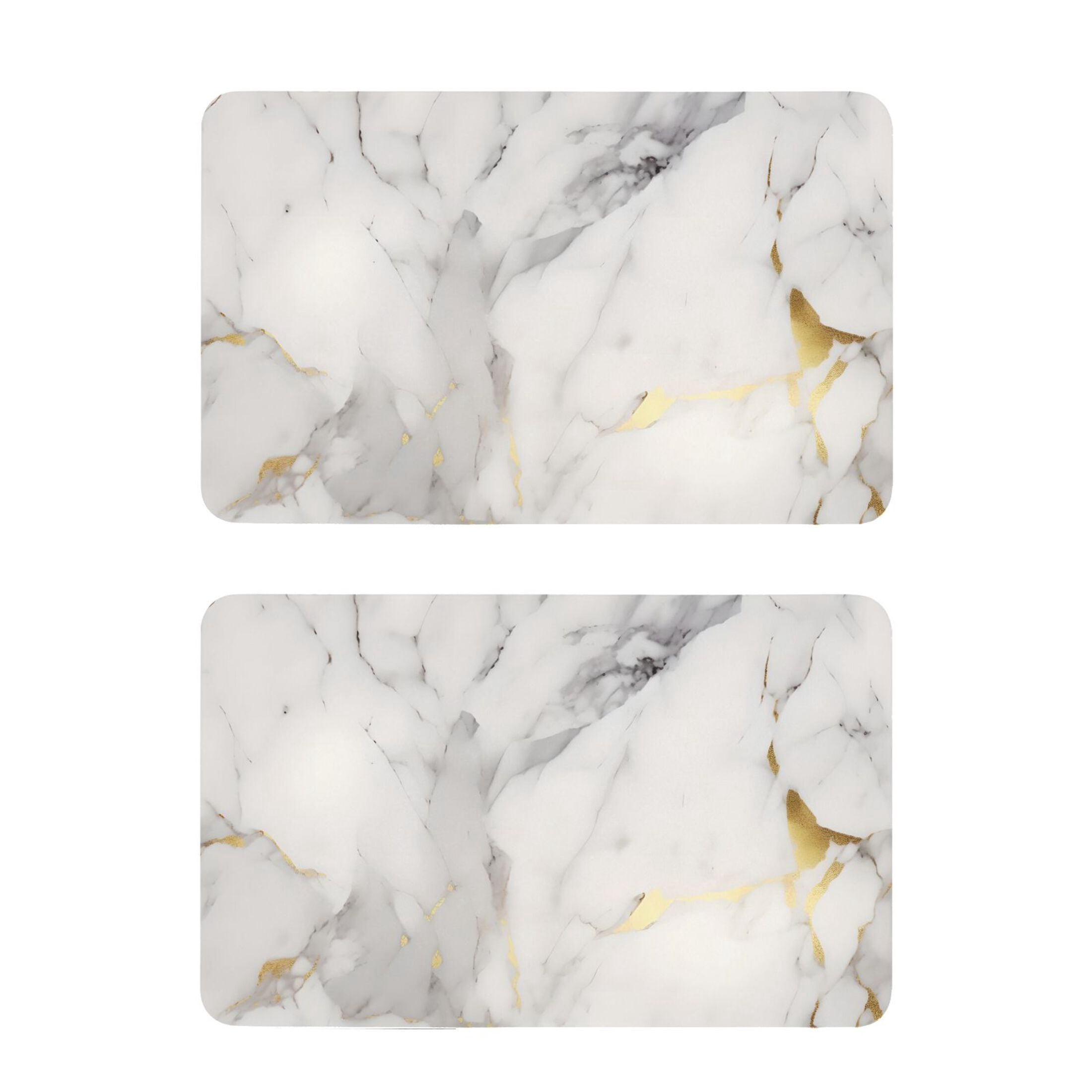 White and Gold Marble Fridge Magnetic Sticker Refrigerator Magnets ...