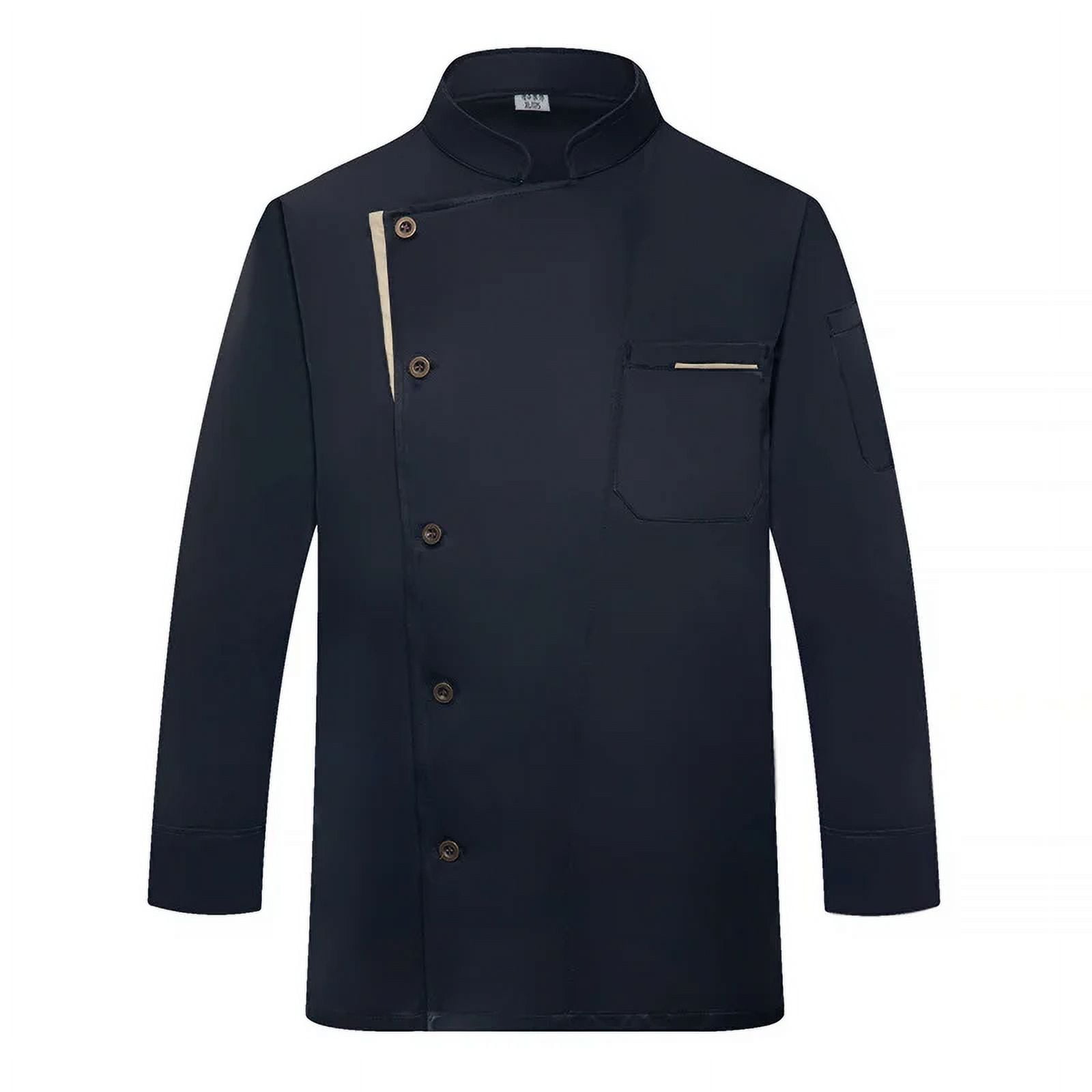 White chef jacket long sleeve chef coat T-shirt Hotel chef uniform ...