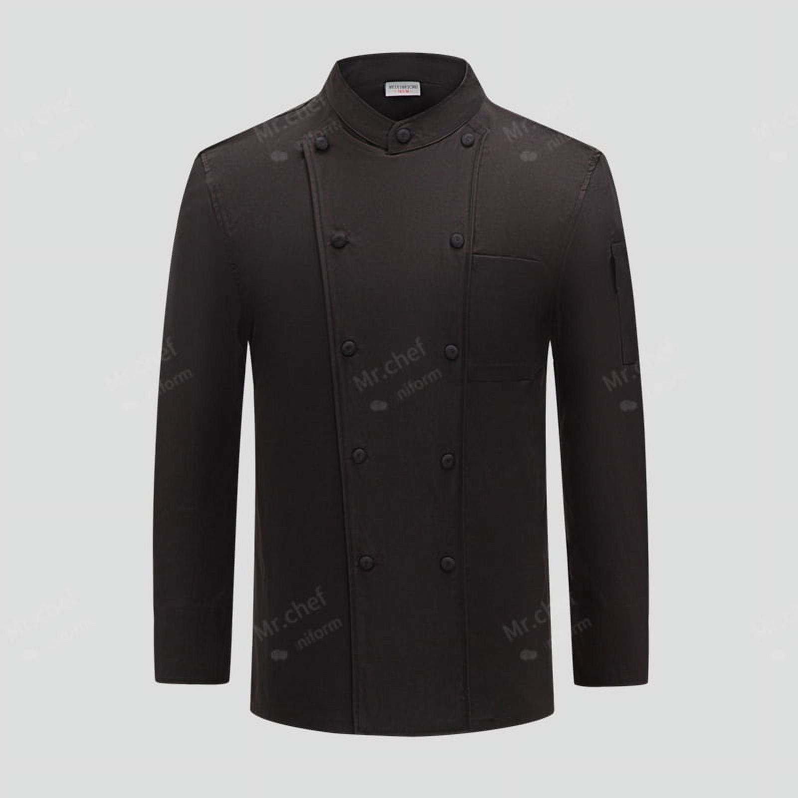 White chef jacket long sleeve chef coat T-shirt Hotel chef uniform ...