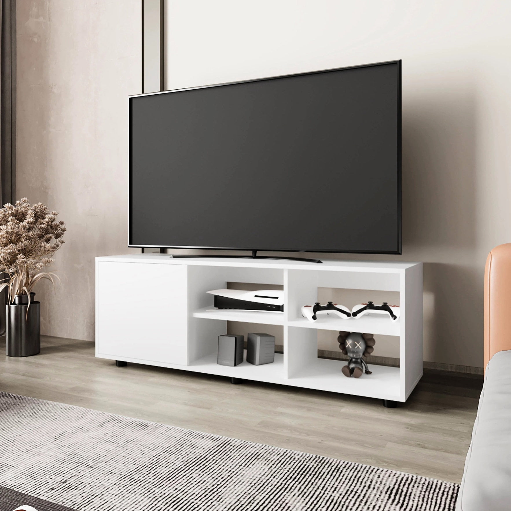 White color - Easy access storage - Entertainment space - Clean and ...