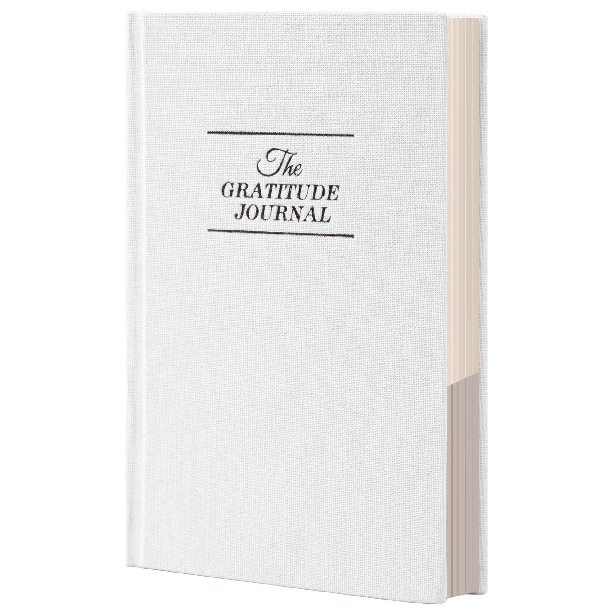 White daily Journal notebook, undated Inspirational gratitude diary for ...