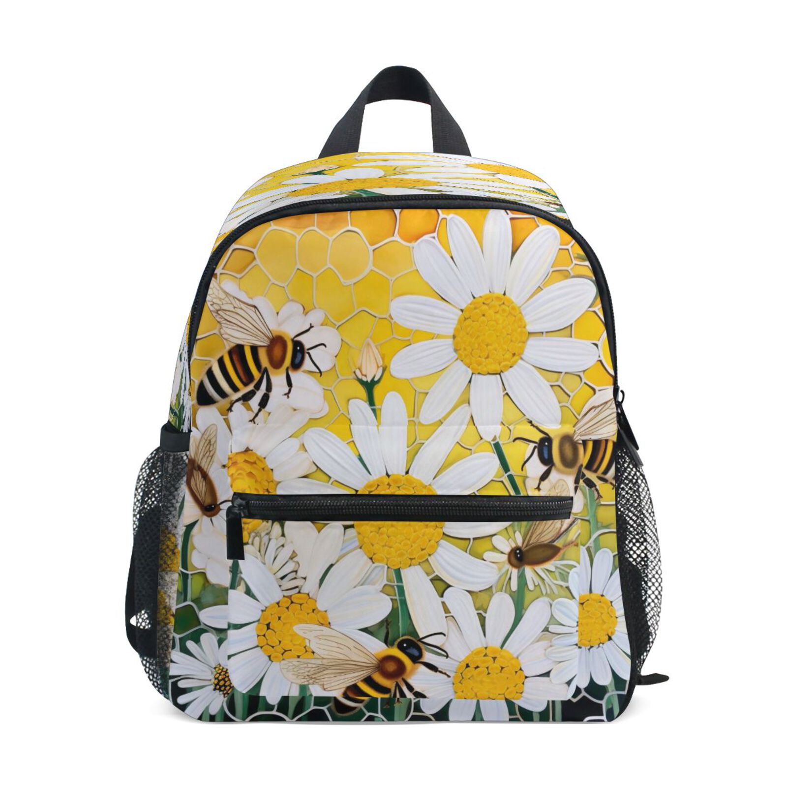White daisy and bee Backpacks for toddlers, girls, boys, preschool ...