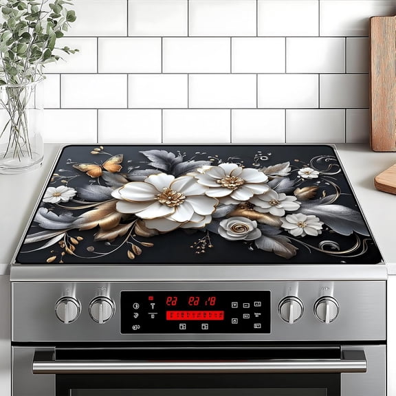 Tree of Life Stove Top Cover Retro Flower Gas Stove Top Cover for Home ...