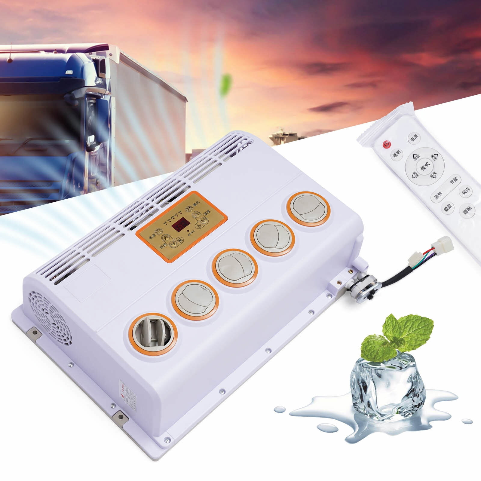 HiKaRiGuMi 8000 BTU Universal Hanging Air Conditioner for Car Truck ...