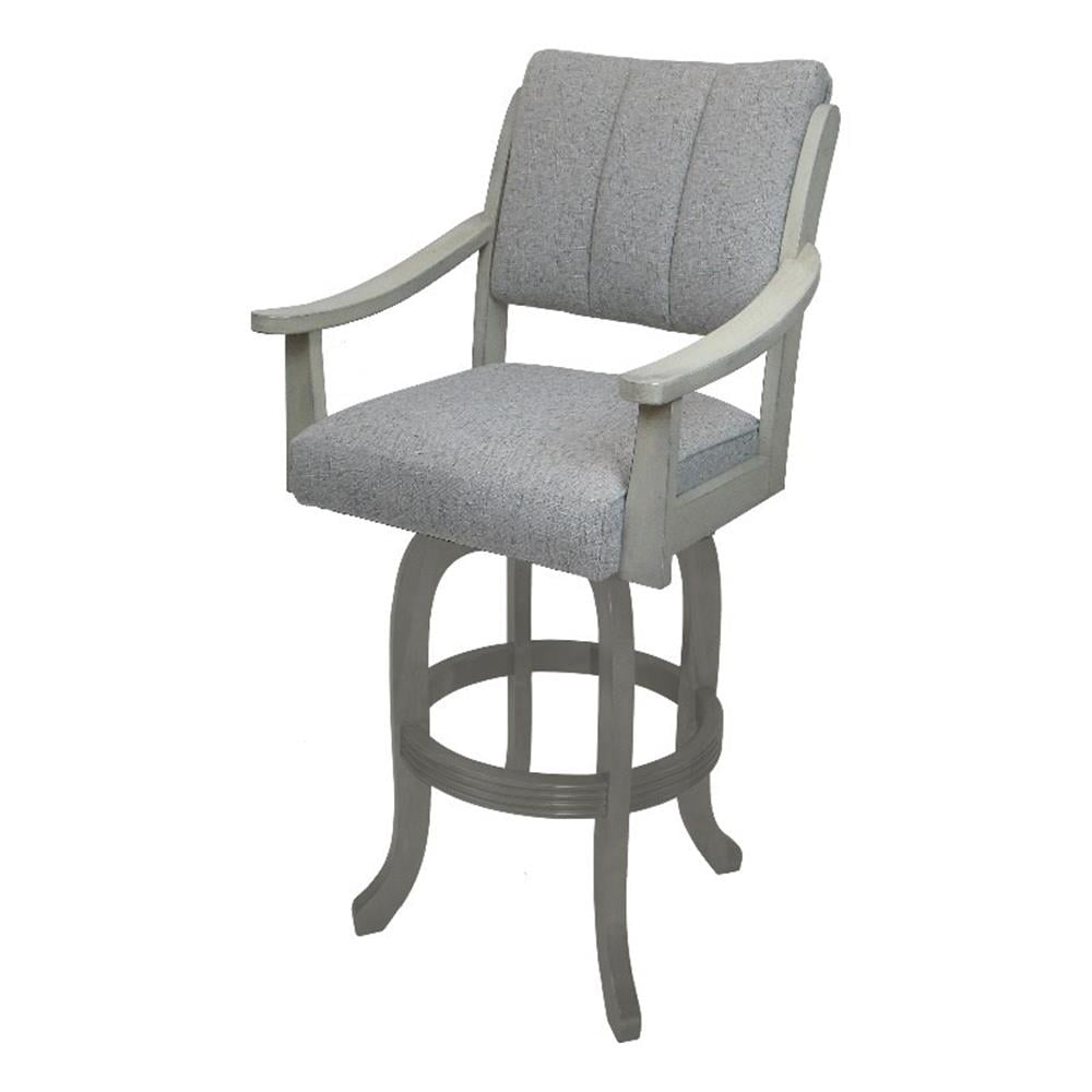 White -gray shade frame Counter 26" Wood Stool - Slate gray bland ...