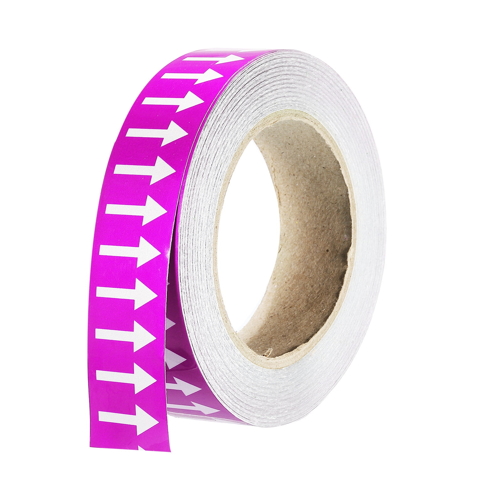 White on Purple Color Arrow Tape Vinyl Stickers Arrow Labels 30mm/1.2 ...