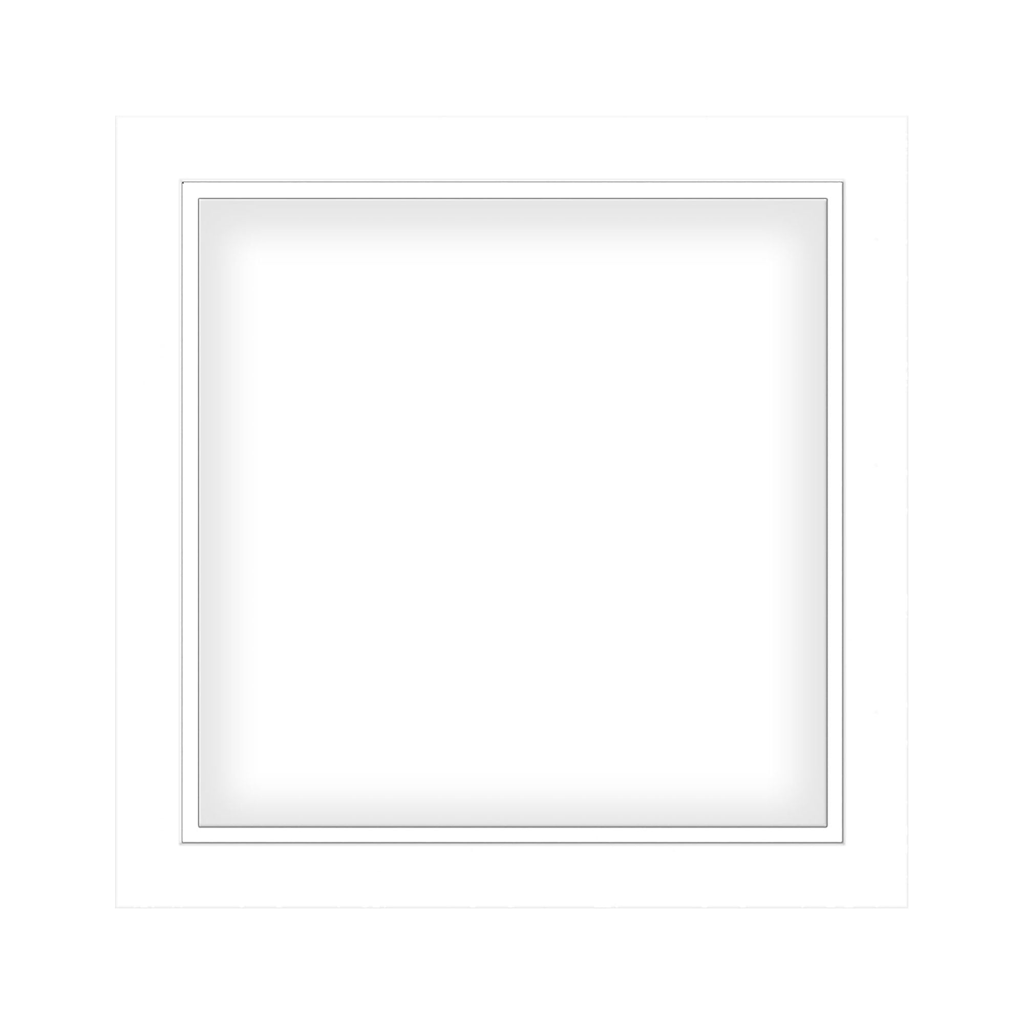 White on White Double Photo Mat 20x20 for 10x10 Photos - Fits 20x20 ...