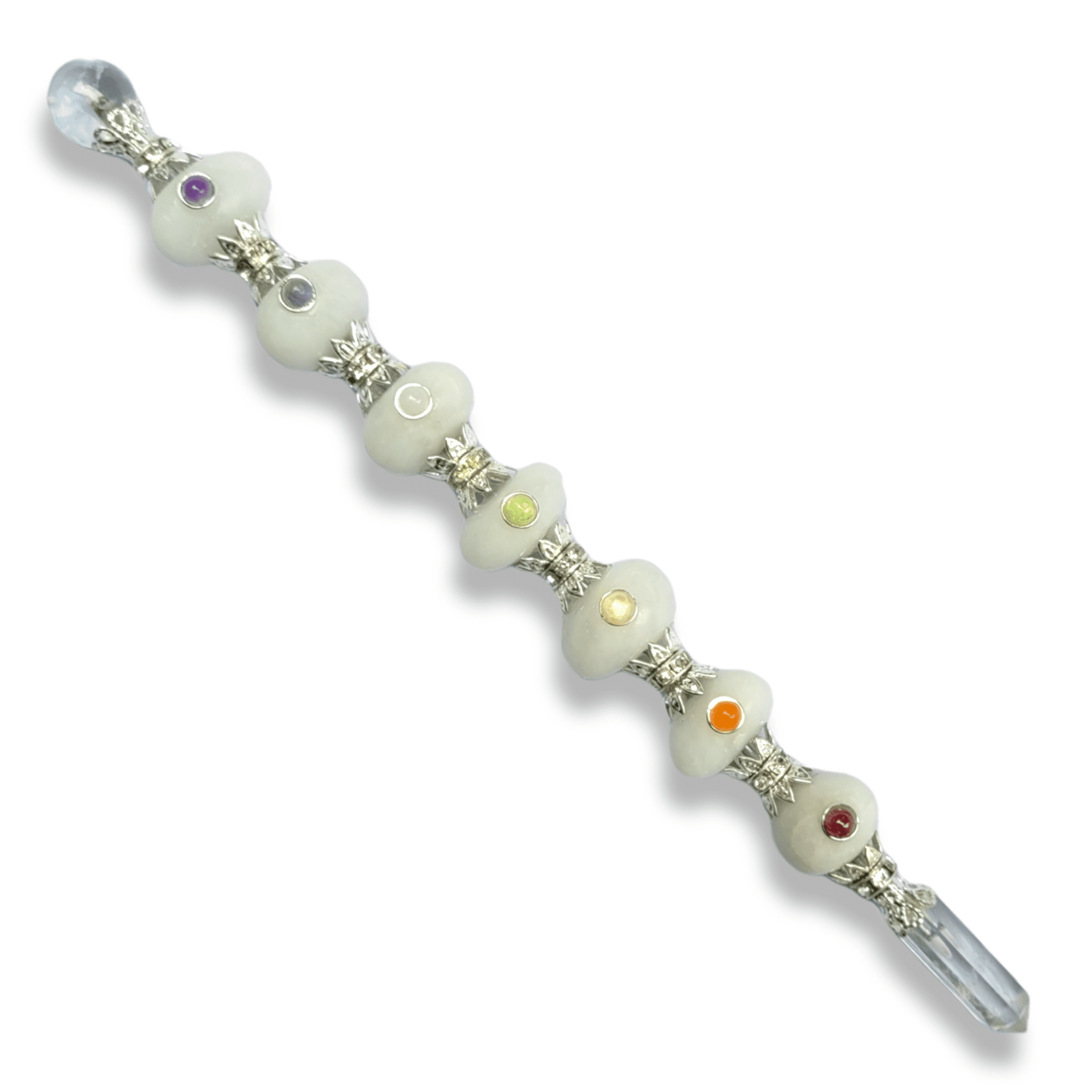 White quartz Crytal Healing Wand | Energy Balancing & Aura Cleansing ...