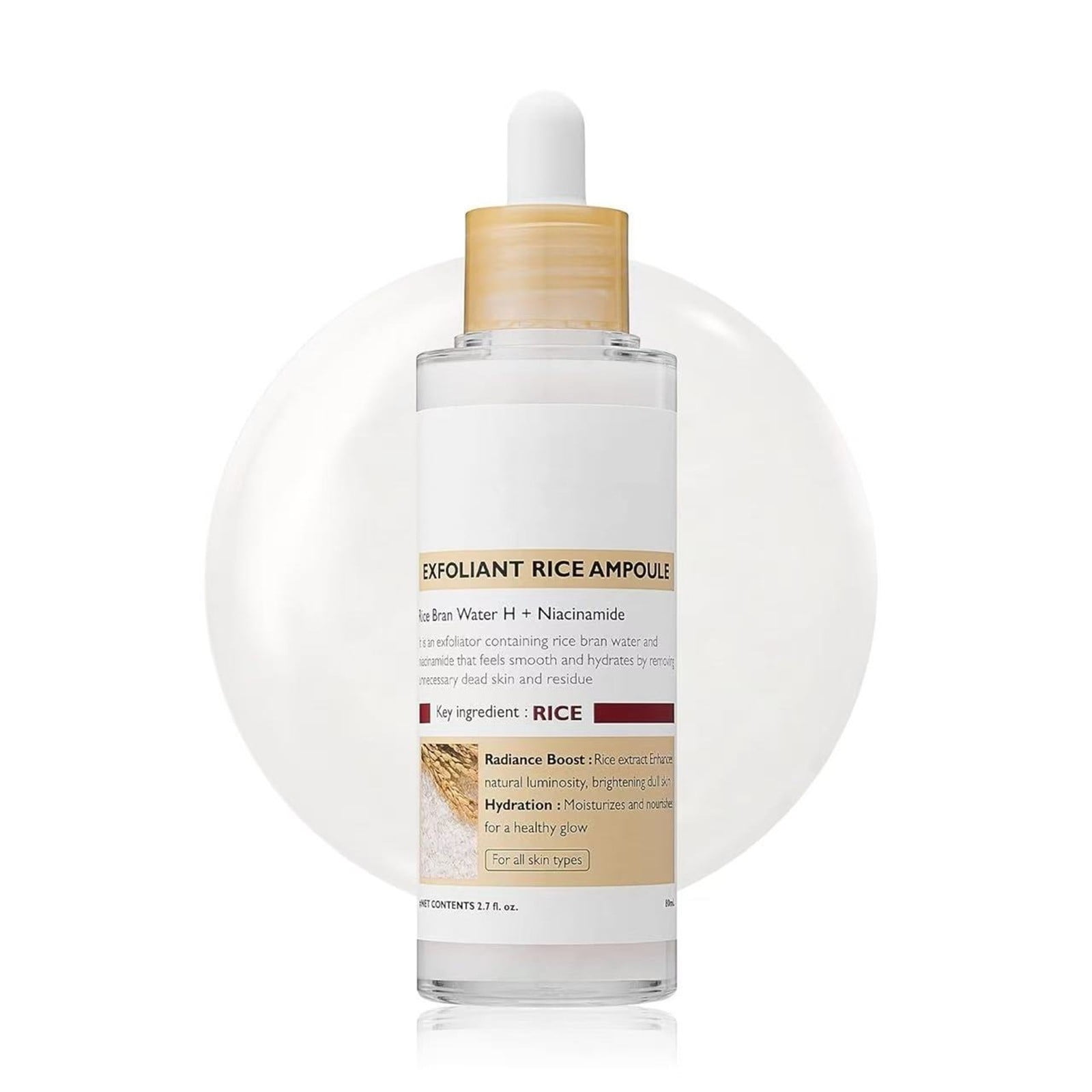 White rice ampoule Soft Exfoliating Face and Body Scrub Dead Skin Cells ...