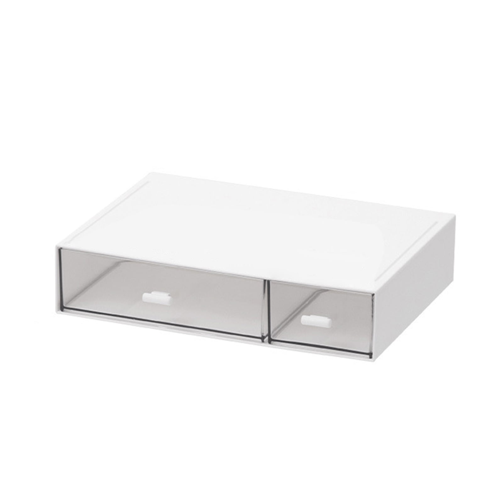 (White two-grid) drawer-style desktop storage box - Walmart.com