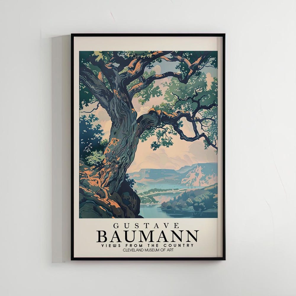 WhitePeak Art Gustave Baumann Art Poster, Printable Wall Art, Home ...